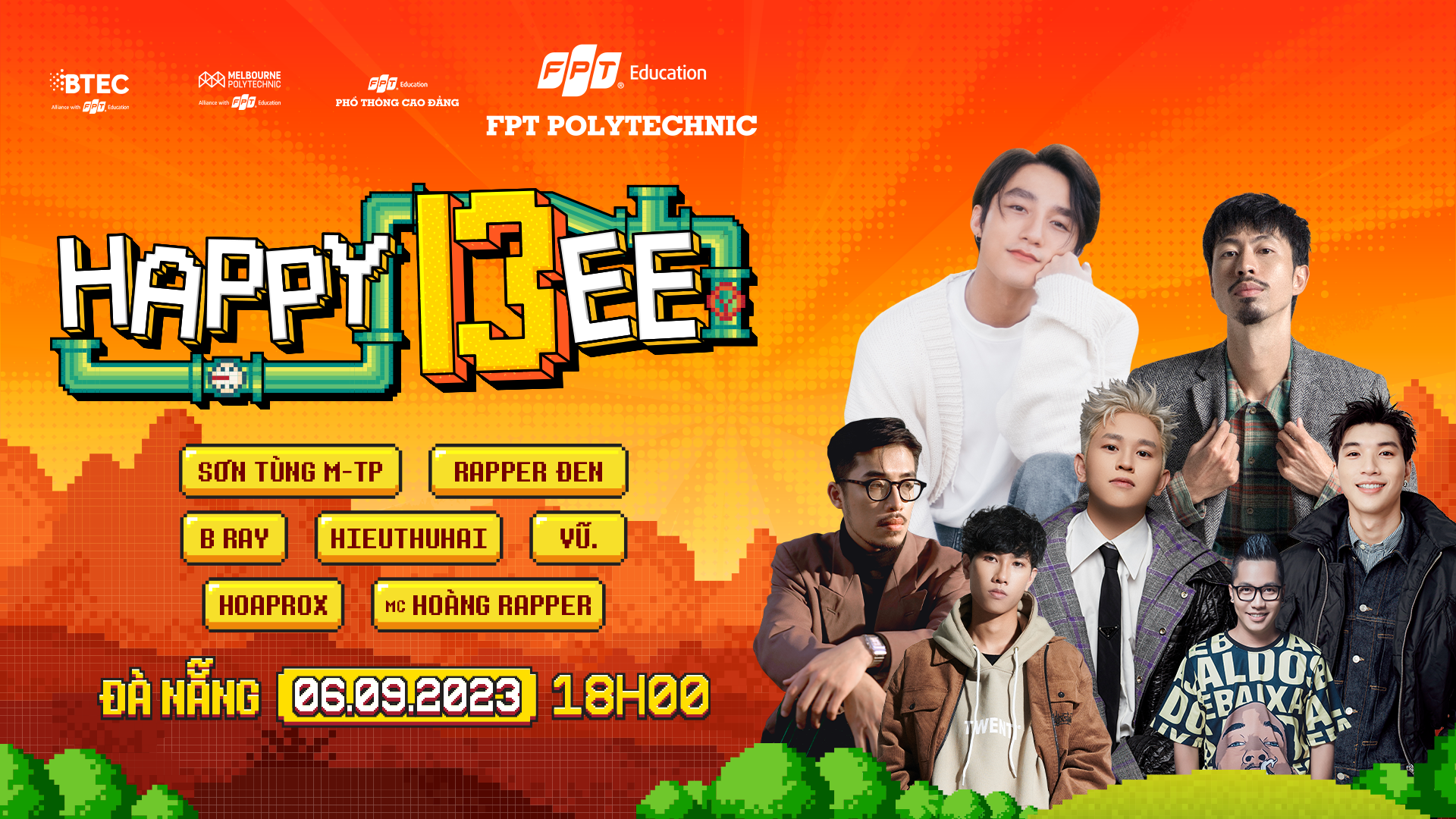 Sơn Tùng M-TP, rapper Đen, B Ray, HIEUTHUHAI, Vũ., Hoàng Dũng đổ bộ ...